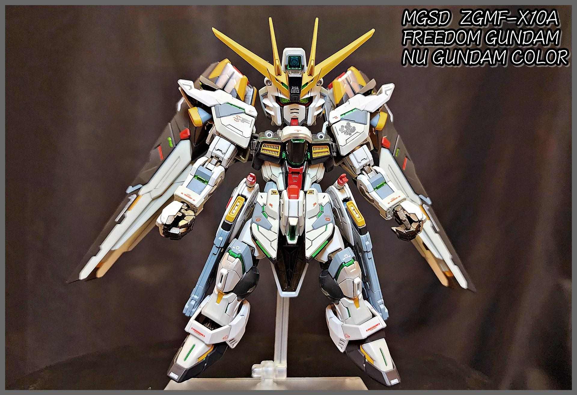 【心得】【作品分享】MGSD FREEDOM GUNDAM 自由鋼彈 NU鋼配色 @鋼彈 哈啦板 - 巴哈姆特