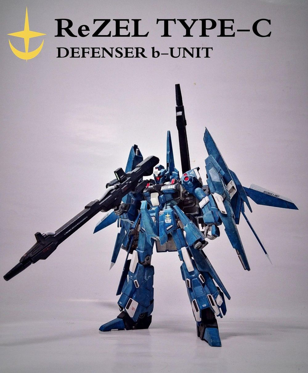 【作品分享】HG 1/144 里澤爾/里歇爾 ReZEL 防衛者b-UNIT @模型技術與資訊 哈啦板 - 巴哈姆特
