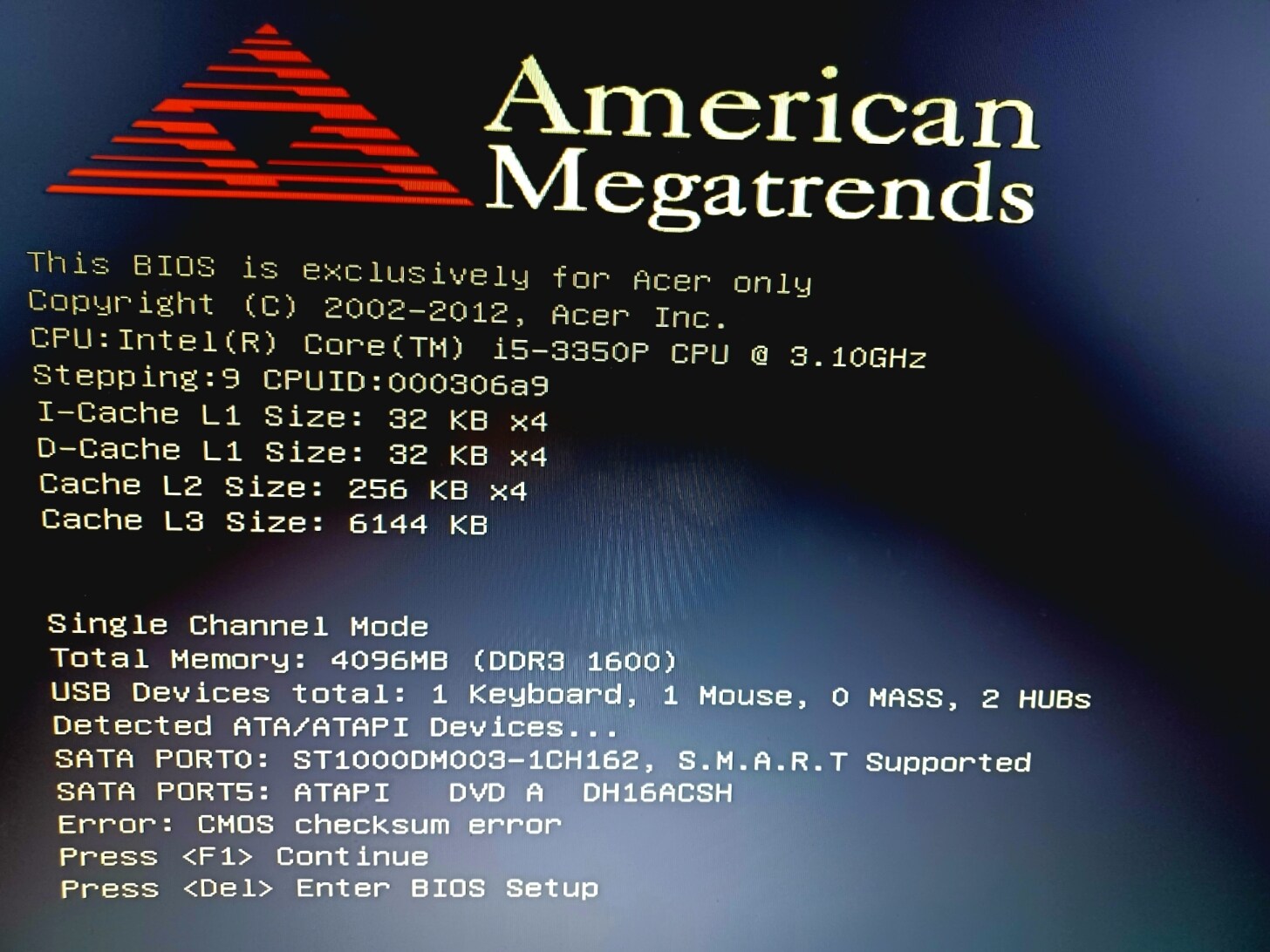 【問題】最近開機出現American Megatrends @電腦應用綜合討論 哈啦板 - 巴哈姆特