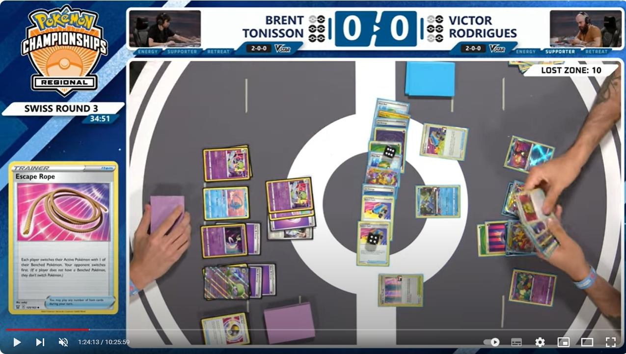 [PTCG] 2024 法國 里耳CL Day1 沙奈朵ex VS 放逐騎拉帝納 - darkex35inde的創作 - 巴哈姆特