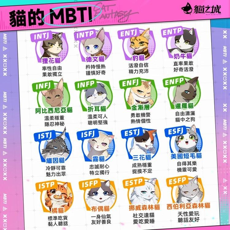 【情報】貓咪也有MBTI？ @貓之城 哈啦板 - 巴哈姆特