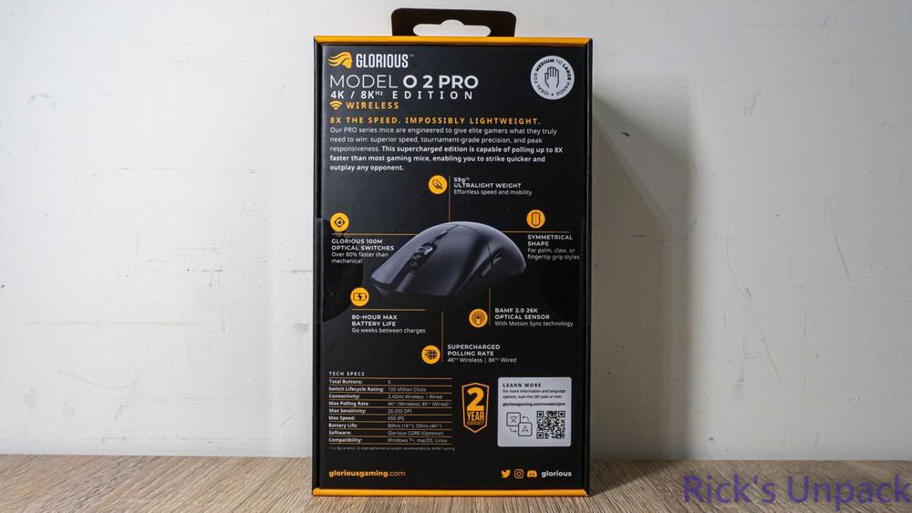 【心得】【開箱】無線4K回報率、輕量對稱鼠 | Glorious Model O2 PRO 4K/8K WIRELESS @電腦應用綜合討論 ...