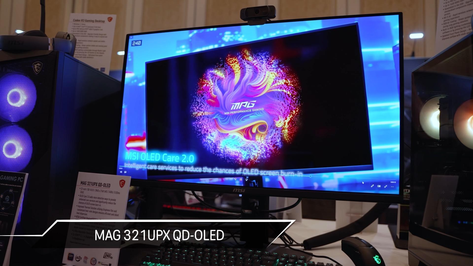 【情報】搶鮮看~ MSI MPG 321URX QD-OLED 4K 32" 240Hz 二月上市訂價三萬台幣 @電腦應用綜合討論 哈啦板 - 巴哈姆特