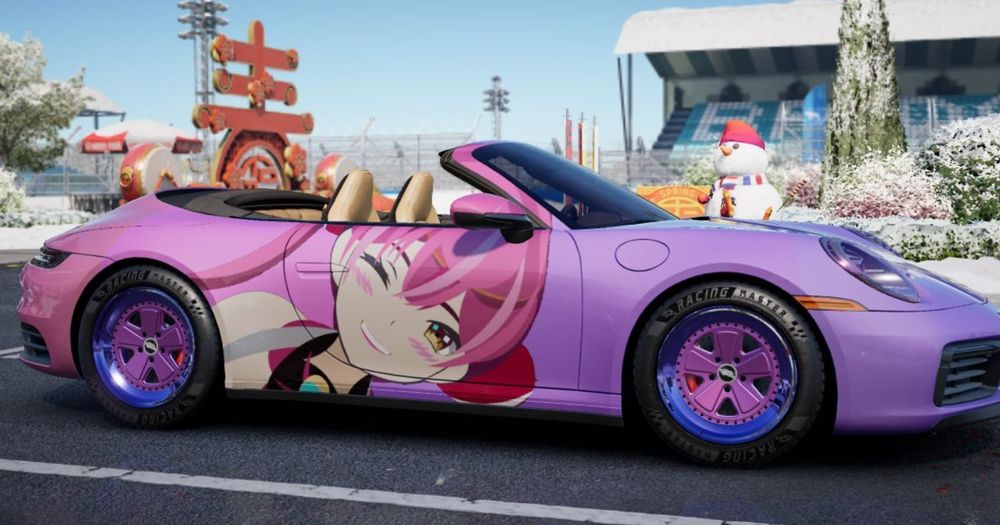 【心得】花費2小時30分鐘，用愛繪製_超高還原度_hololive，船長 痛車 @巔峰極速 Racing Master 哈啦板 - 巴哈姆特