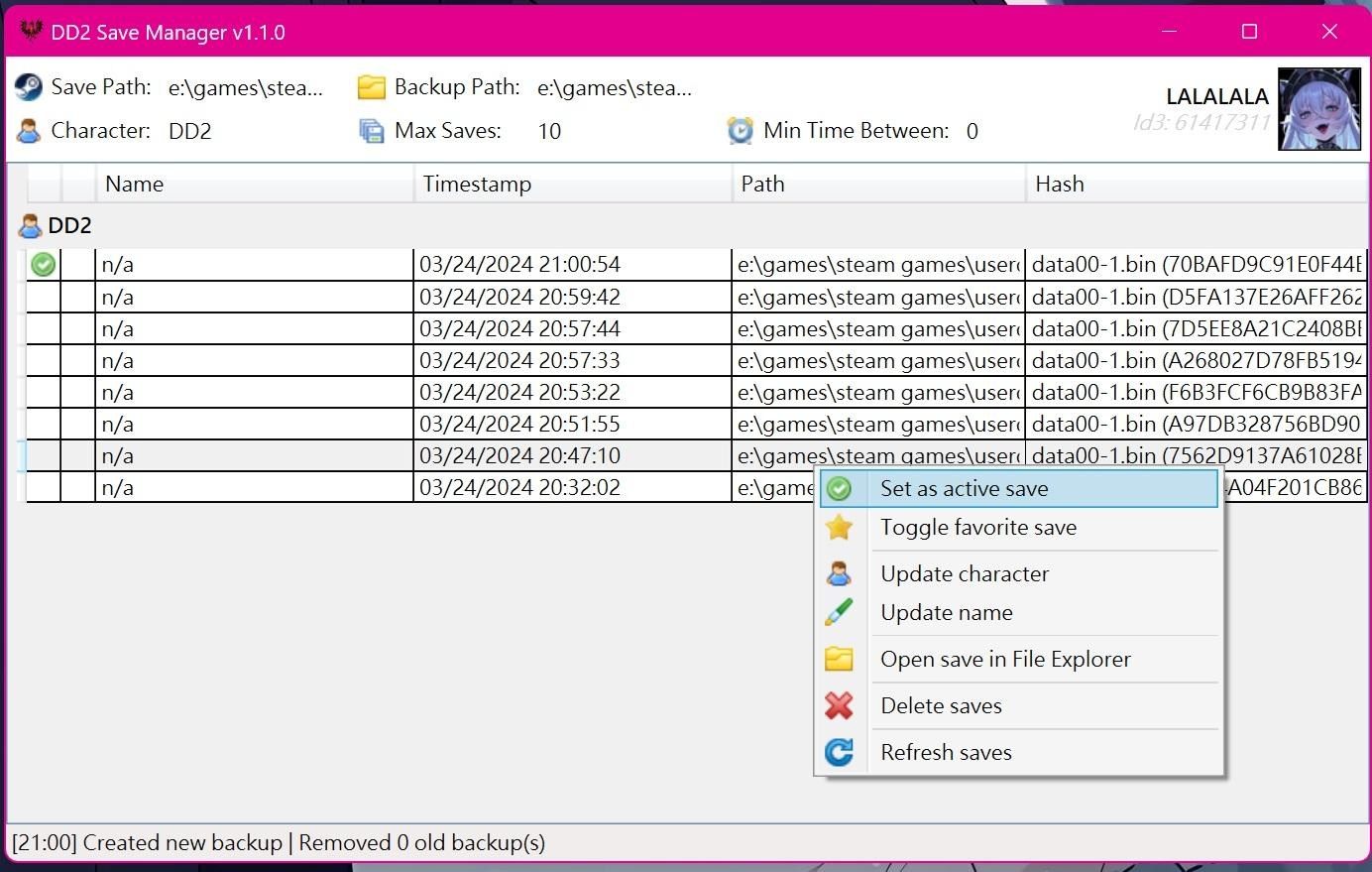【問題】分享一個DD2存檔保存工具 @龍族教義 系列 哈啦板 - 巴哈姆特