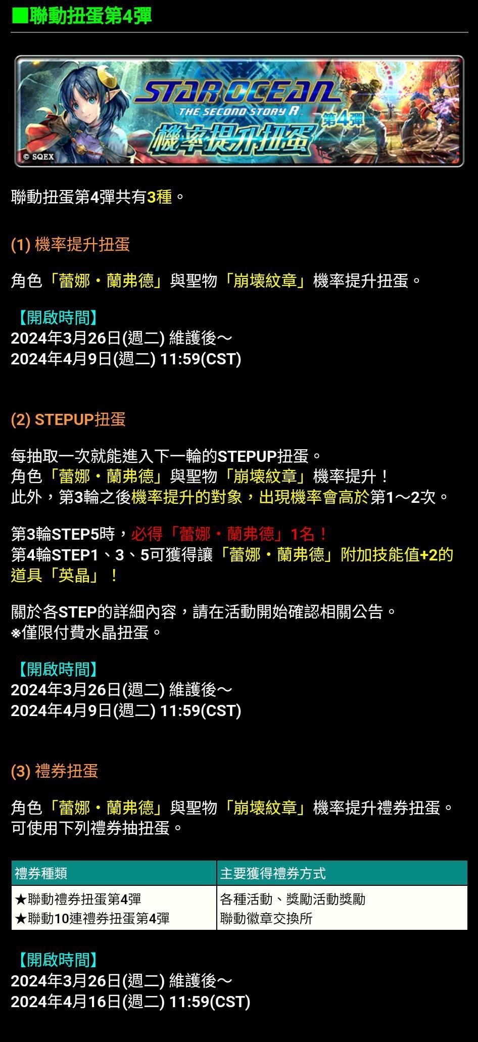 RE:【情報】繁中雙聯動維修情報_SO2(03/19) @最後的克勞迪亞 哈啦板 - 巴哈姆特