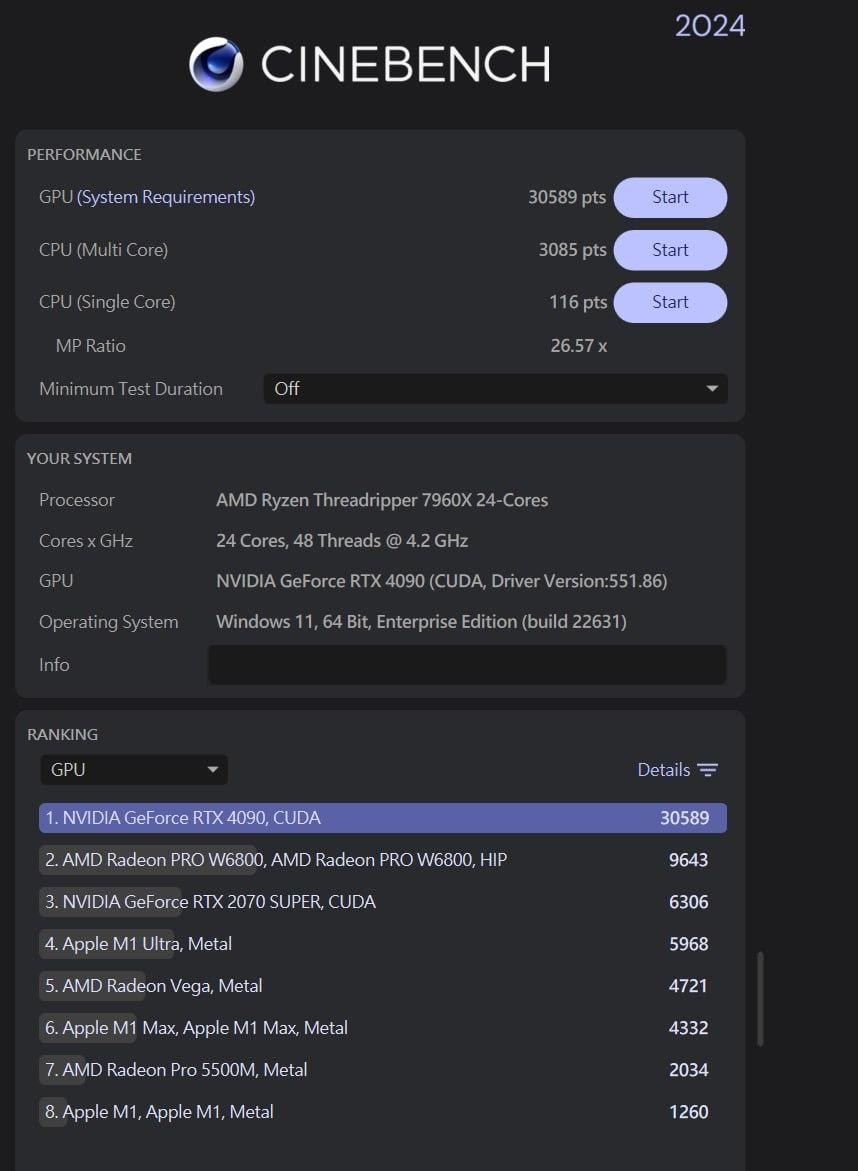 RE:【情報】Cinebench R24 (2024) 正式推出! 包含 GPGPU Benchmark 測試項目 @電腦應用綜合討論 哈啦板 ...