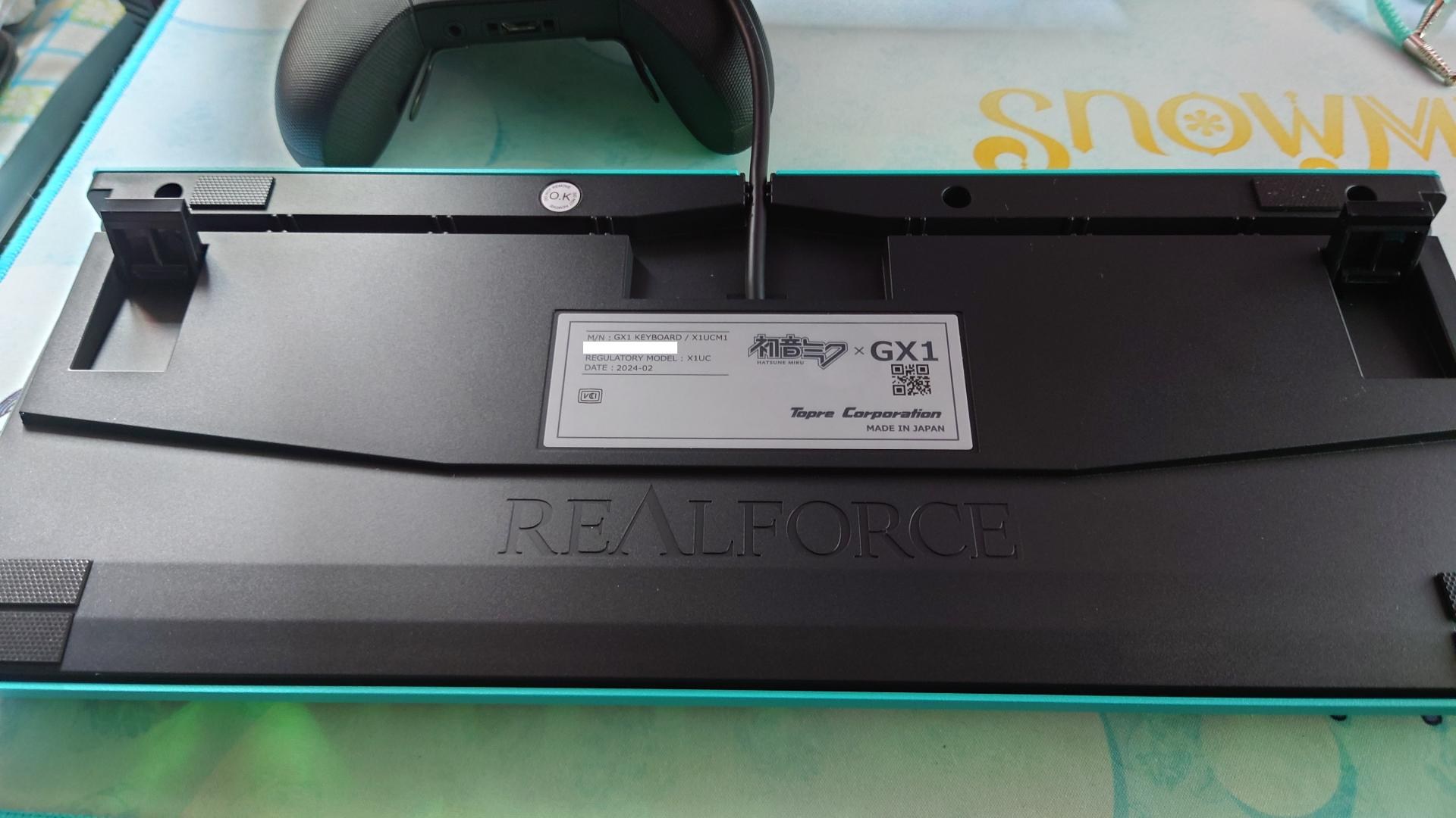 【閒聊】REALFORCE GX1 初音未來合作款 開箱圖片分享 @VOCALOID 虛擬人聲 哈啦板 - 巴哈姆特