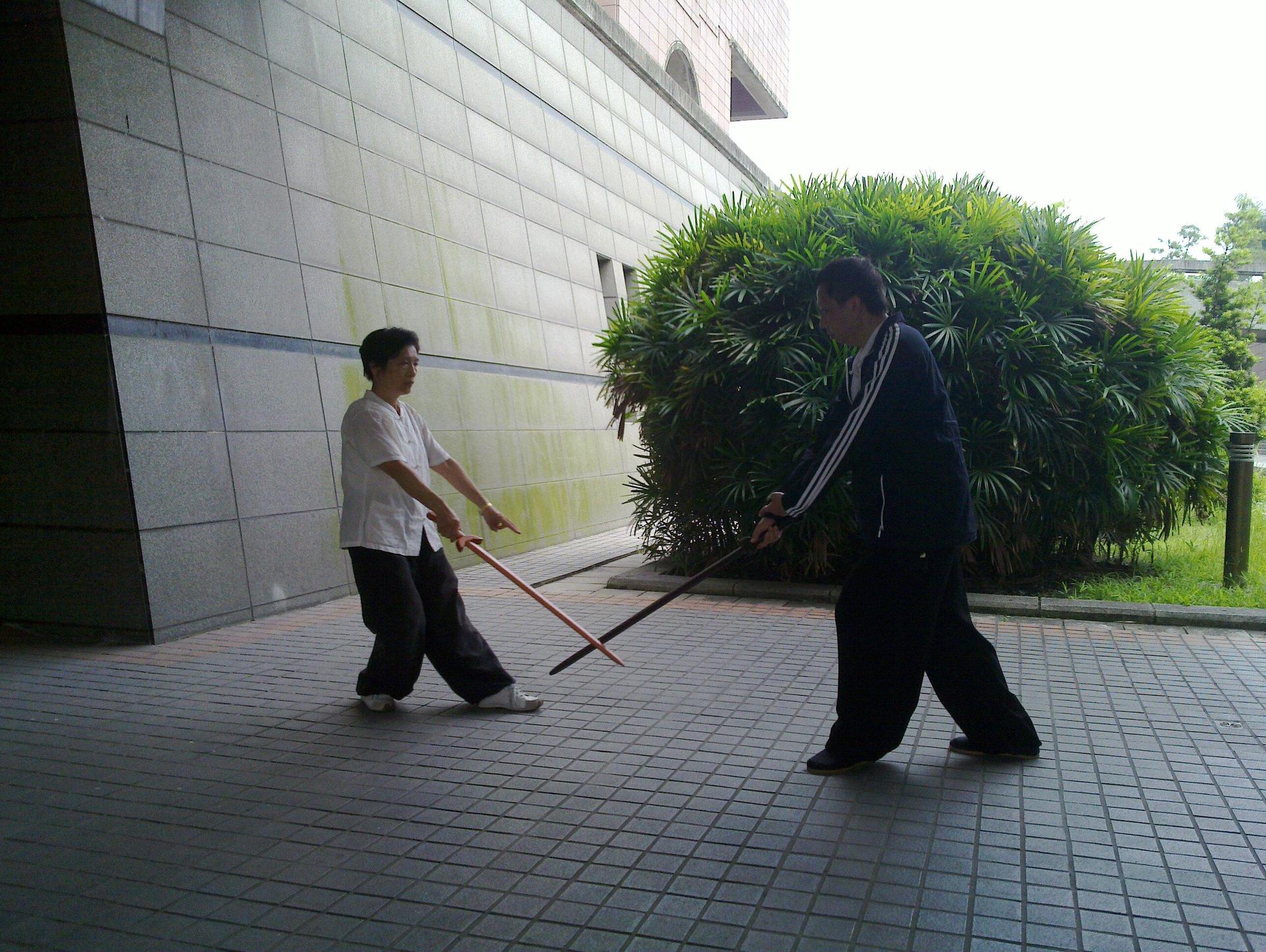 [達人專欄] 熊門太極對劍雙練～34烏龍擺尾vs撥草尋蛇 - lkkchl2022的創作 - 巴哈姆特