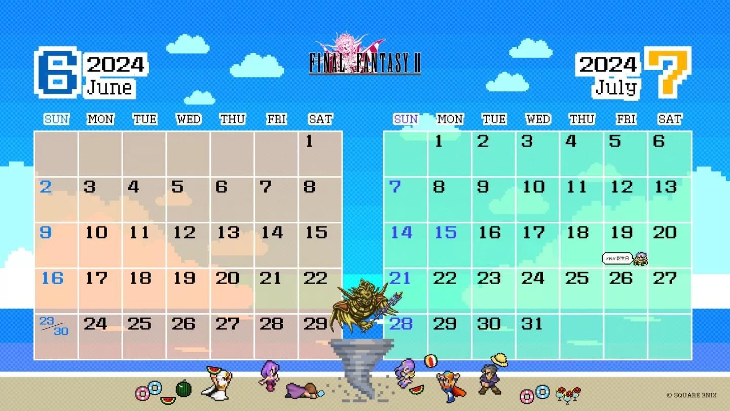 【情報】慶祝《Final Fantasy VI》30 週年！公開原創設計月曆／書套／虛擬背景免費下載 @FF 最終幻想 系列（太空戰士） 哈啦 ...