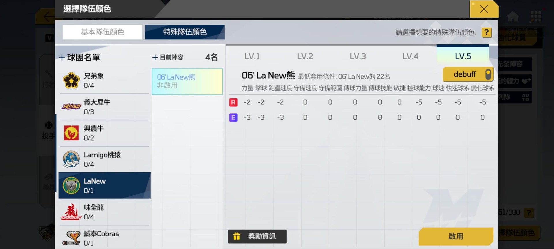 【討論】LaNew-Lamigo-Rukuten特殊年度隊伍先發Plus人選整理(極簡版) @全民打棒球 Pro 哈啦板 - 巴哈姆特