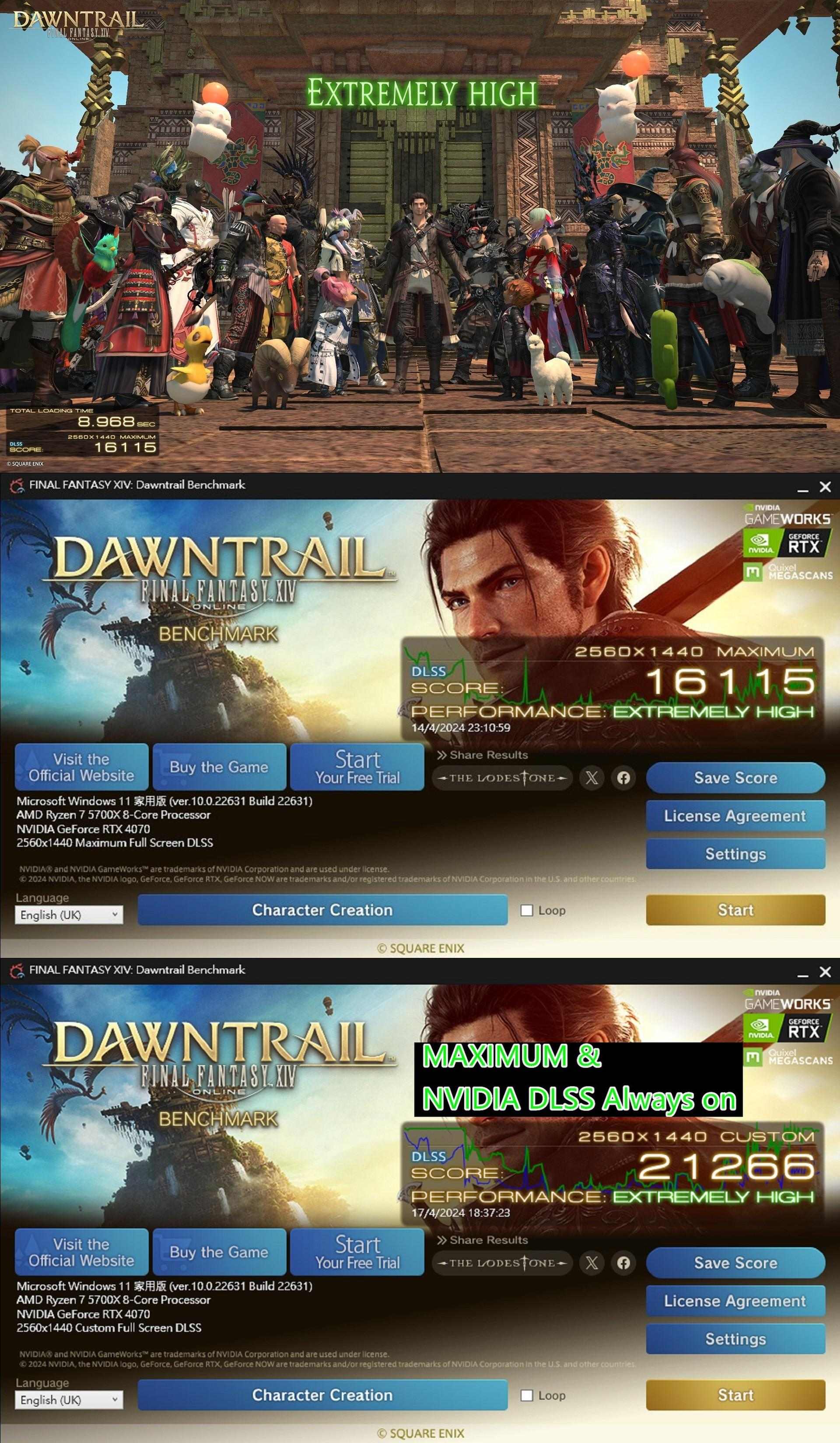 RE:【情報】FF14 7.0 benchmark 開放下載 @電腦應用綜合討論 哈啦板 - 巴哈姆特