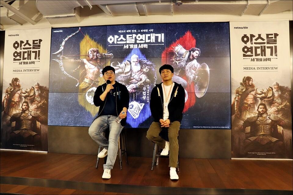 【討論】上市前 Netmarble 製作人與事業本部長 多媒體聯合採訪 Q&a部份、上禮拜遊戲內測影片分享 @阿斯達年代記：三強爭霸 哈啦板 