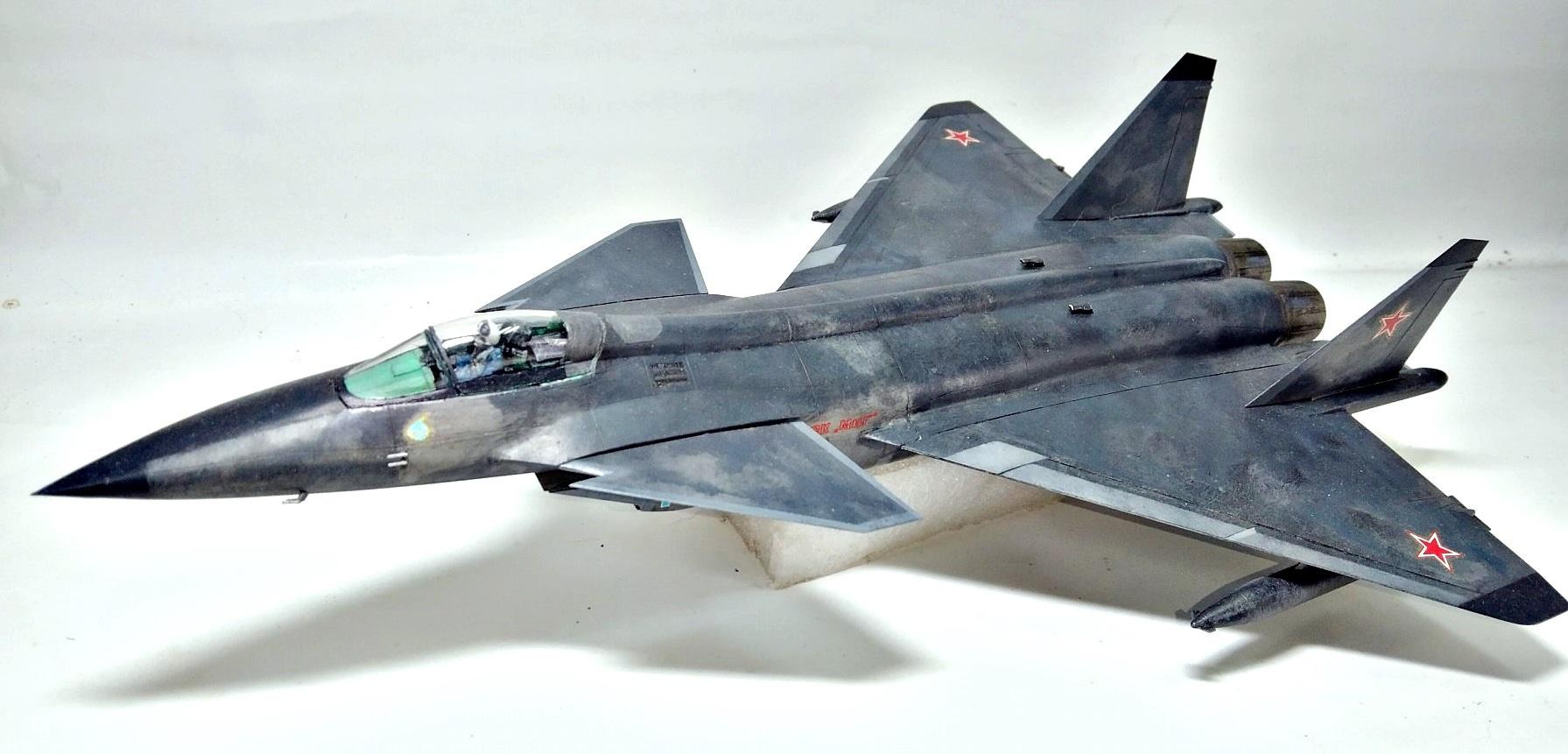 ZVEZDA 1/72 MiG-1.44 What if 匿蹤塗裝型 - carter478的創作 - 巴哈姆特