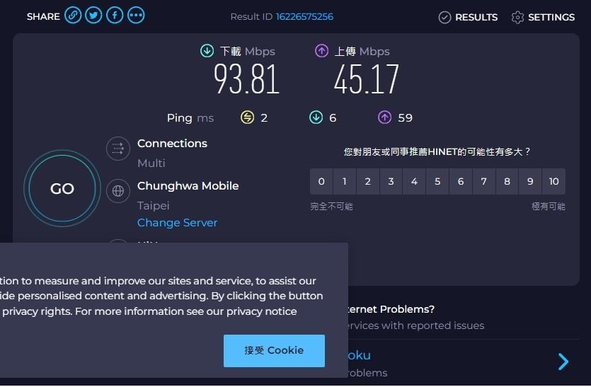 【問題】中華1399 5G網路 Wifi 分享給 筆電 結果網速不如預期 只有199m 有沒有推薦的5G WIFI接收器 @電腦應用綜合討論 哈啦板 - 巴哈姆特