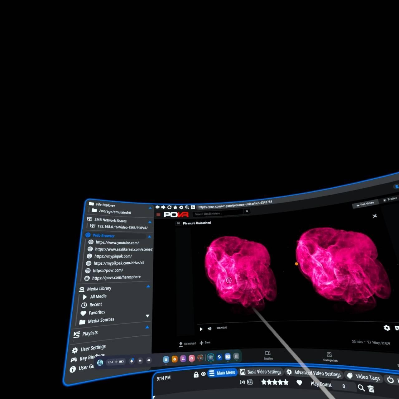 【心得】HereSphere 如何播放網頁資源如SLR,POVR,VRPON影片 @VR 虛擬實境綜合討論 哈啦板 - 巴哈姆特