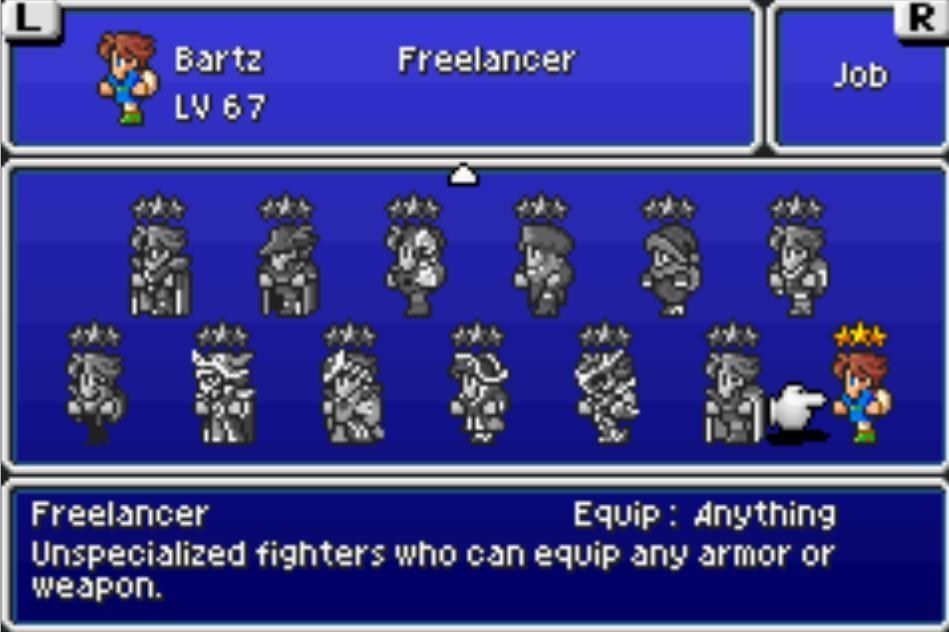 【心得】FF5 職業/技能修練方向及部份技能解說/比較(萬字文,PR/iOS舊版/GBA通用) @FF 最終幻想 系列（太空戰士） 哈啦板 - 巴哈姆特