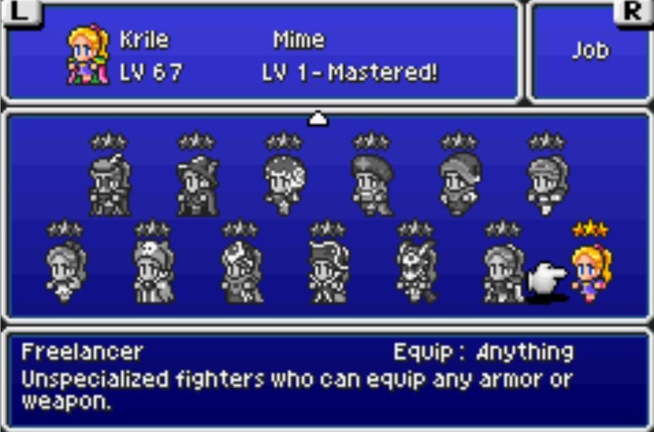 【心得】FF5 職業/技能修練方向及部份技能解說/比較(萬字文,PR/iOS舊版/GBA通用) @FF 最終幻想 系列（太空戰士） 哈啦板 - 巴哈姆特