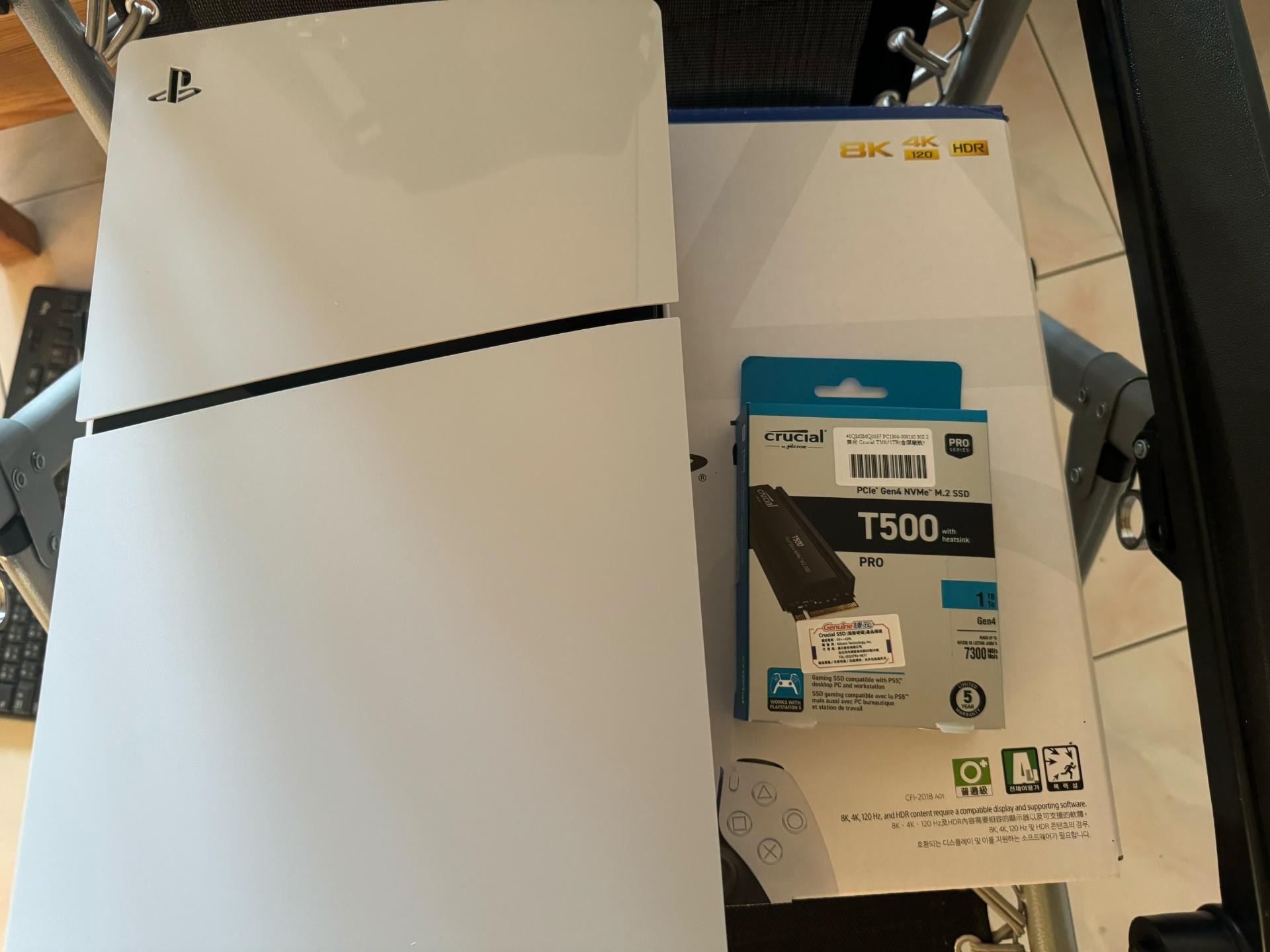 【出售】 PS5 Slim 光碟版+ Micron 美光 Crucial T500 1TB 售13850 @ACG二手交易板 哈啦板 - 巴哈姆特