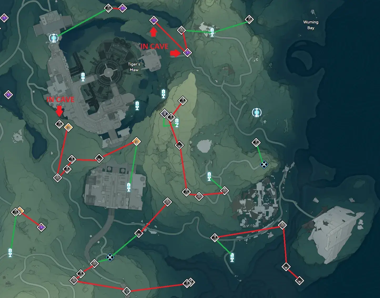 【情報】全3C聲駭刷怪圖，每日賽博坐牢路線 @鳴潮 哈啦板 - 巴哈姆特