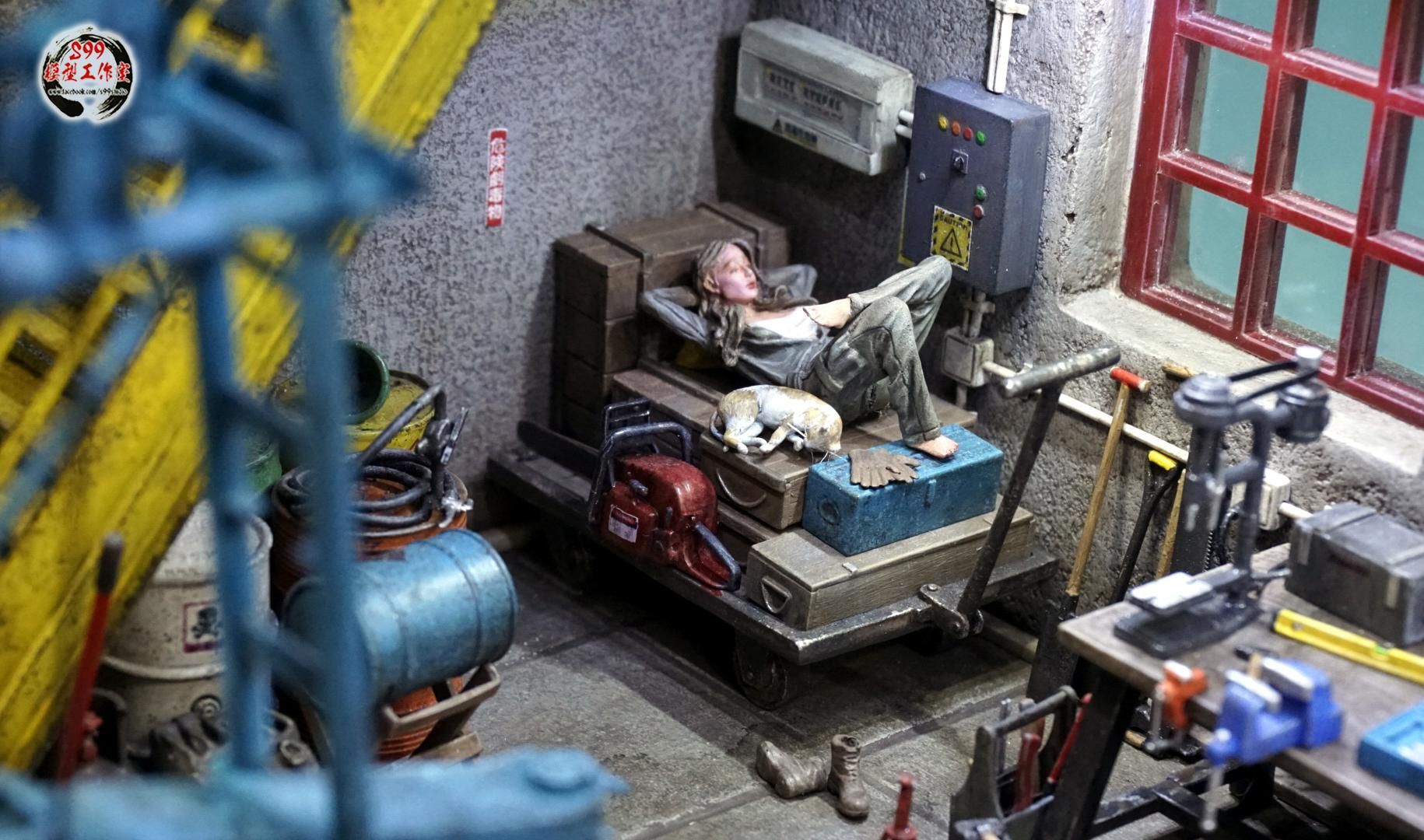 【作品分享】1/35 情景作品【Family Panzer Factory】 @模型技術與資訊 哈啦板 - 巴哈姆特