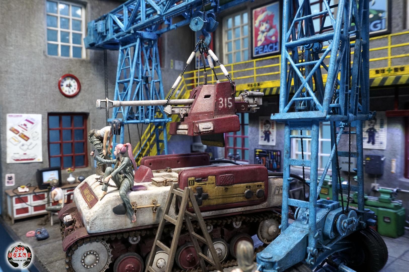 【作品分享】1/35 情景作品【Family Panzer Factory】 @模型技術與資訊 哈啦板 - 巴哈姆特