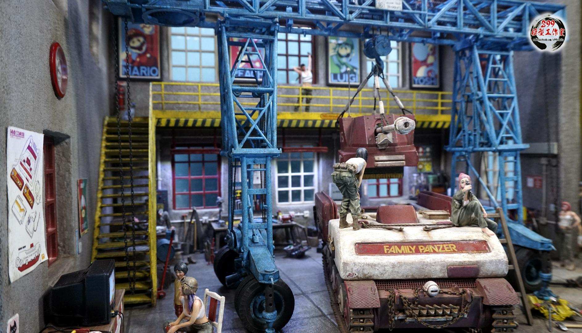 S99模型工作室 1/35情景作品【Family Panzer Factory】 - stoned的創作 - 巴哈姆特