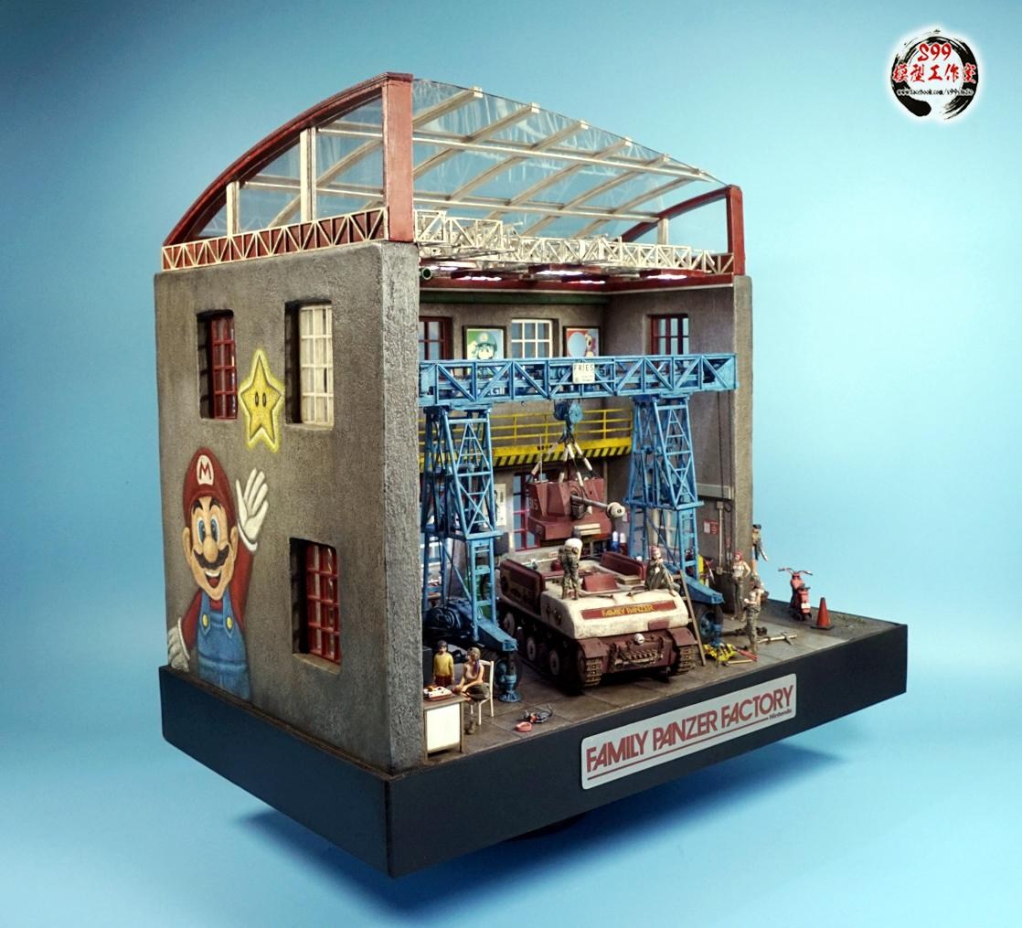 【作品分享】1/35 情景作品【Family Panzer Factory】 @模型技術與資訊 哈啦板 - 巴哈姆特
