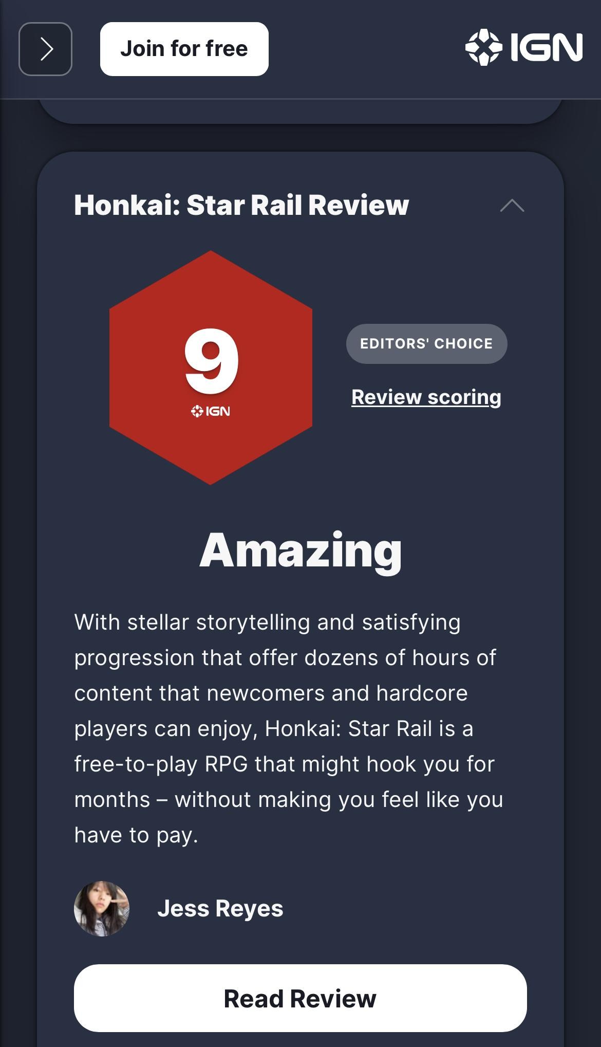 【閒聊】絕區零IGN 8分 @絕區零 哈啦板 - 巴哈姆特