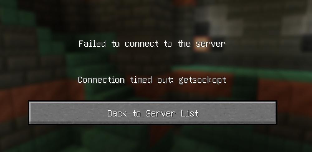 【問題】伺服器 Connection Timed Out Getsockopt 已解決 Minecraft 我的世界（當個創世神） 哈啦板 巴哈姆特