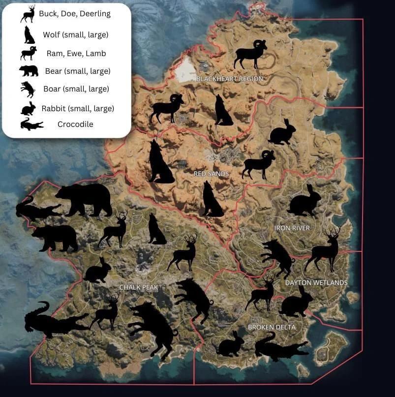 【討論】動物捕捉的地圖跟指南 @Once Human 哈啦板 - 巴哈姆特