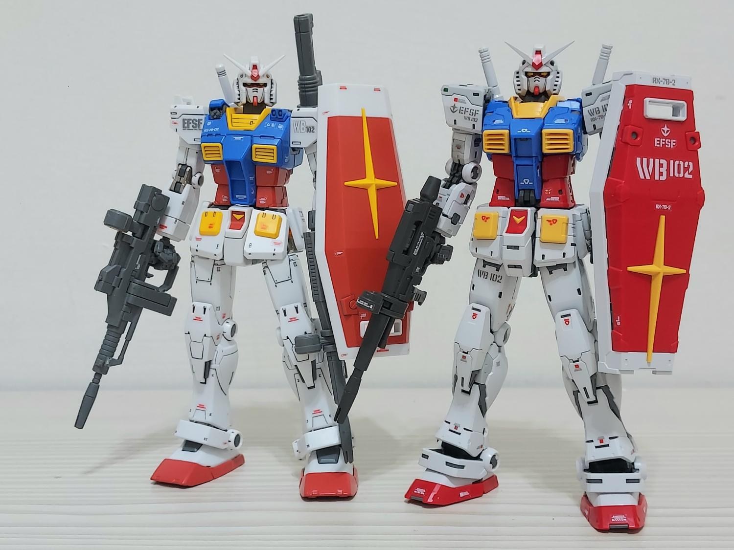 【作品分享】2.0革命前哨戰 ？ RG RX-78-2 初代鋼彈 2.0 簡單評測（長文慎入） @模型技術與資訊 哈啦板 - 巴哈姆特