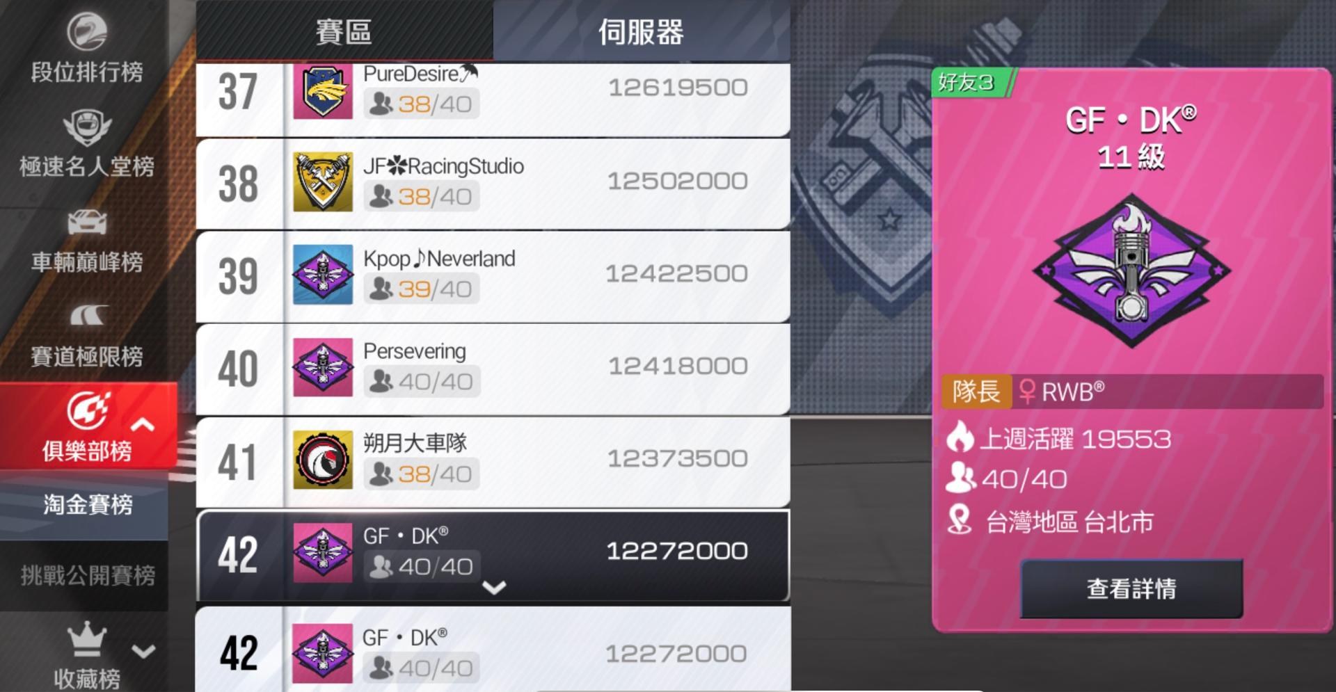 【問題】GF．DK® 車隊徵1位 @巔峰極速 Racing Master 哈啦板 - 巴哈姆特