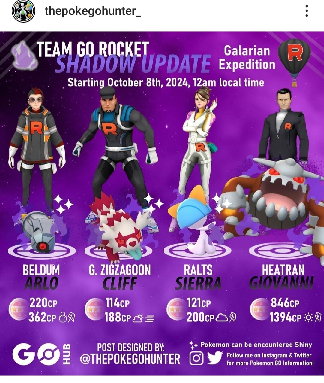 【情報】「伽勒爾探險：佔領」活動期間，盡全力拯救「暗影席多藍恩」吧！ @Pokemon GO 哈啦板 - 巴哈姆特