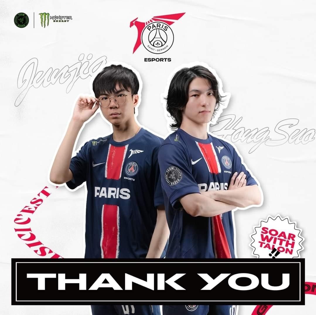 【情報】PSG：Thank you Junjia & Hongsuo @英雄聯盟 League of Legends 哈啦板 - 巴哈姆特