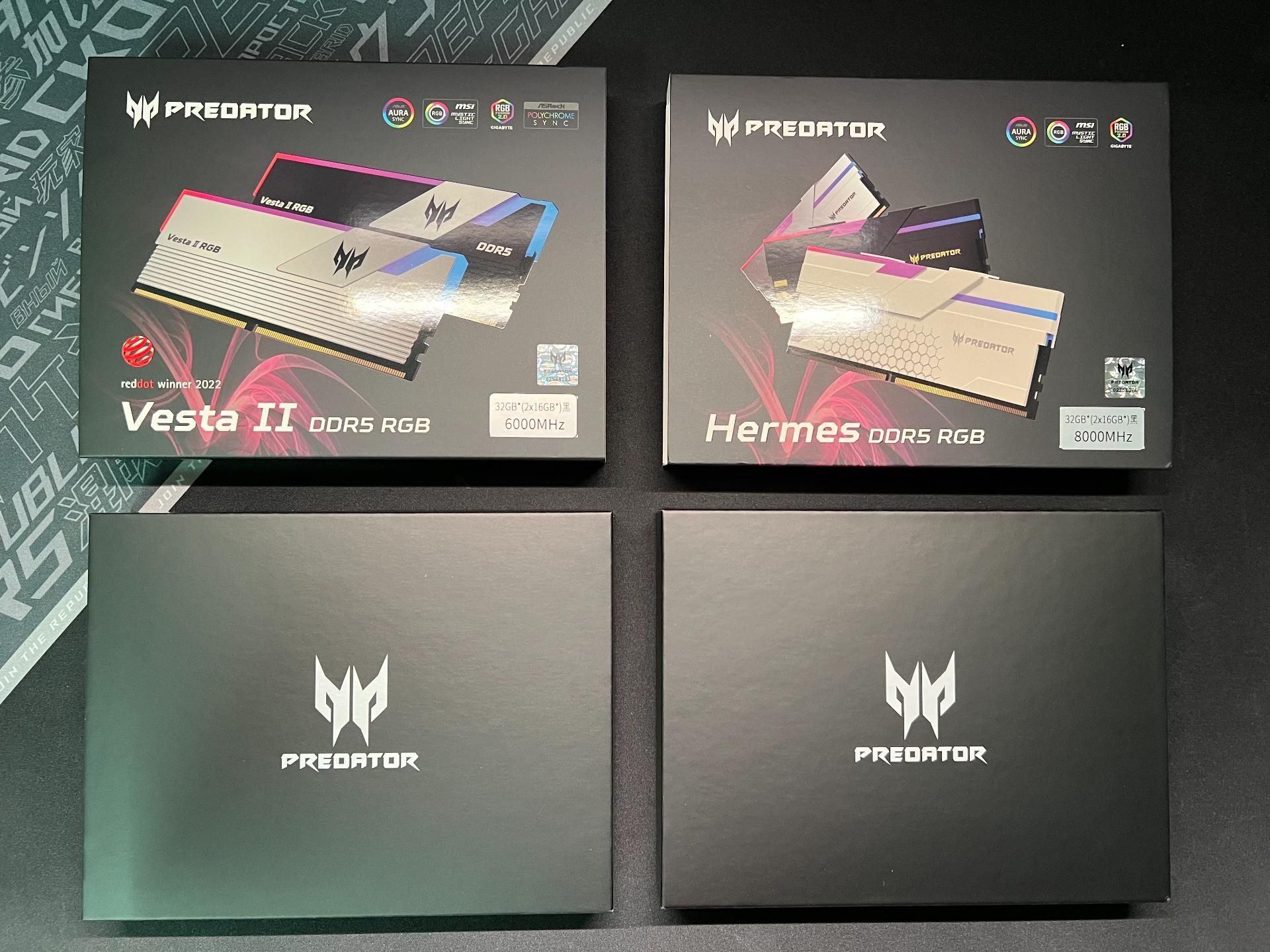 【心得】宏碁掠奪者(Predator) 記憶體 - Vesta II & Hermes / DDR5 6000 & 8000 開箱紀錄 @電腦應用綜合討論 哈啦板 - 巴哈姆特