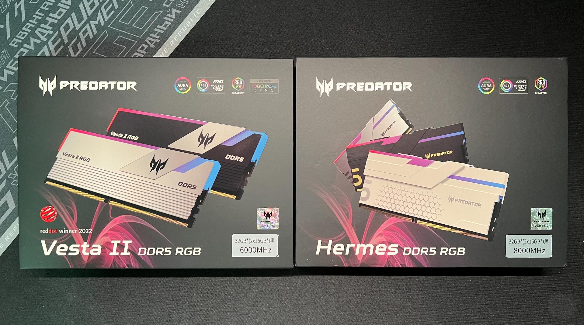 【心得】宏碁掠奪者(Predator) 記憶體 - Vesta II & Hermes / DDR5 6000 & 8000 開箱紀錄 @電腦應用綜合討論 哈啦板 - 巴哈姆特