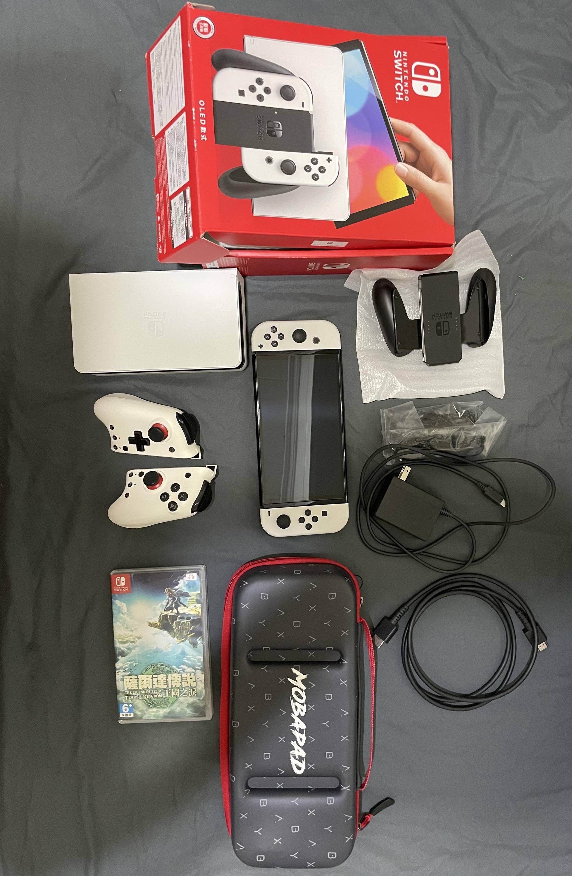 【其他】[出售]二手 SWITCH OLED 白 + 薩爾達傳說王國之淚 @ACG二手交易板 哈啦板 - 巴哈姆特