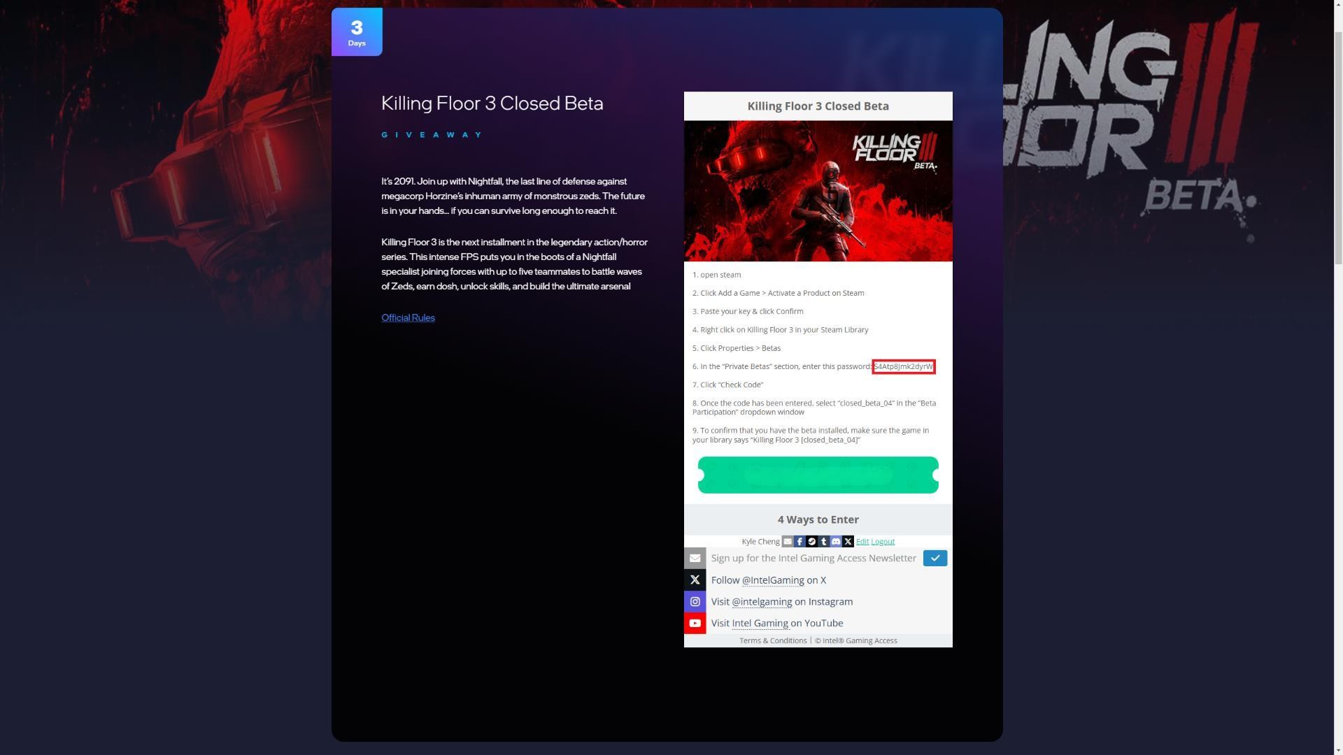 【情報】KF3 Beta Key Giveaway 數量有限還沒拿到beta資格的快來拿喔!~ @Killing Floor 哈啦板 - 巴哈姆特