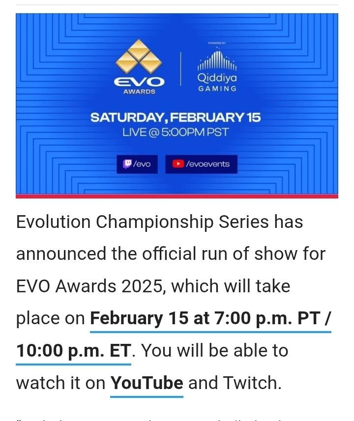 【情報】EVO Awards 2025 @快打旋風 系列 哈啦板 - 巴哈姆特