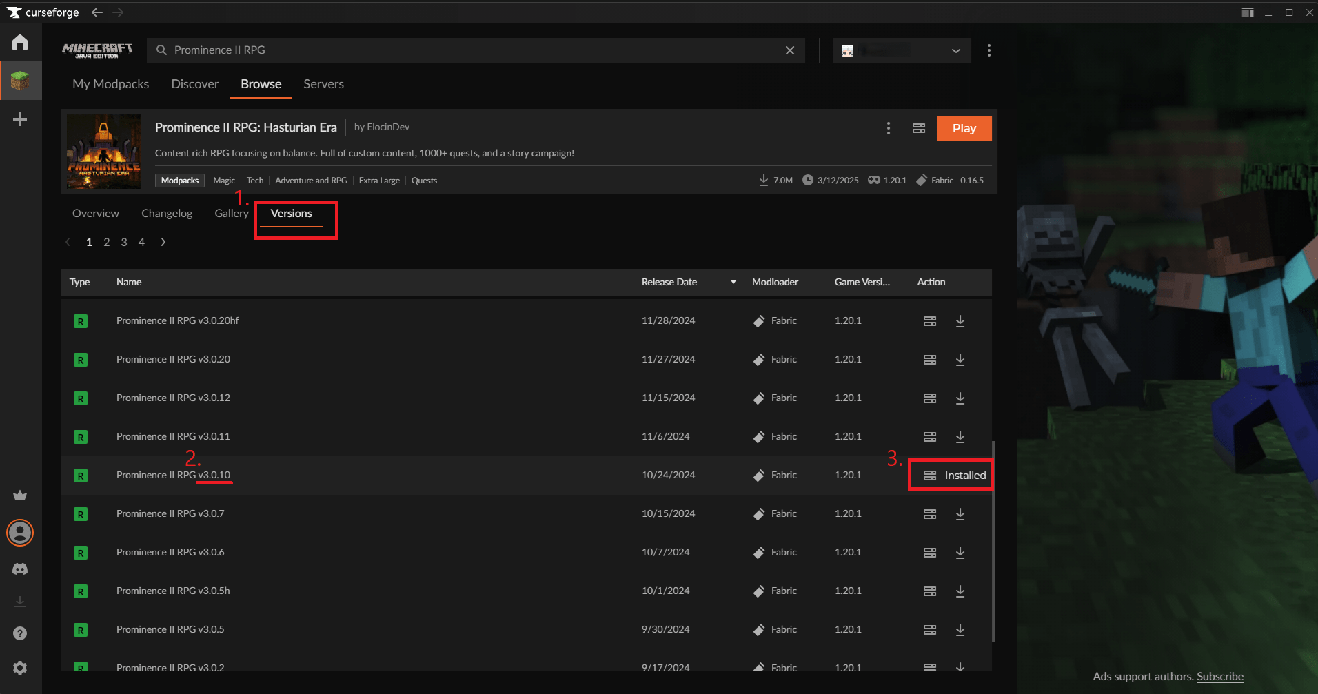 RE:【模組包繁化】顯赫 II RPG 模組包 - Prominence II RPG: Hasturian Era v3.0.10 | 400+模組 | 1100+任務 @Minecraft ...