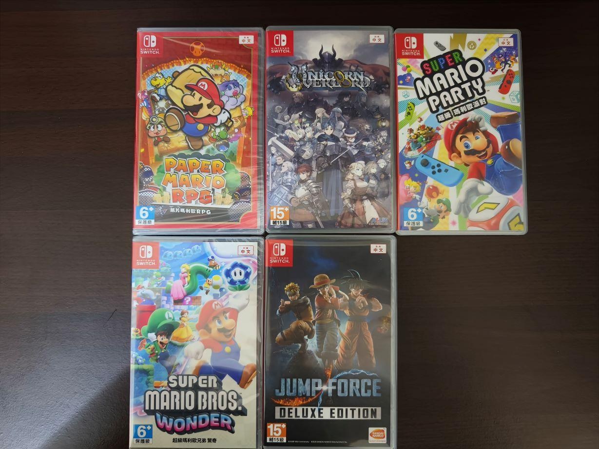 【出售】少玩近全新 NS 薩爾達大全配，[GAME'NIR] Switch/PC七代搖桿，聖獸之王，馬力歐派對，紙片馬力歐RPG，超級瑪利歐驚奇，JUMP FORCE @ACG二手交易板 哈啦 ...