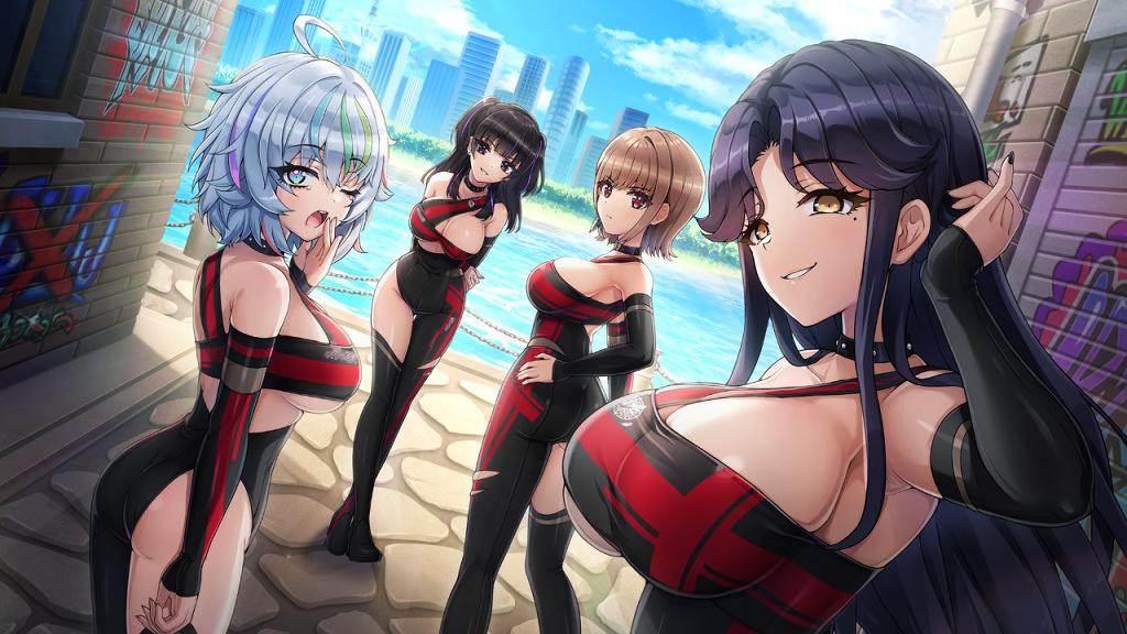 日版《洶湧海豚》推出 2.5 週年新衣裝「熱情的女王／海豚祭」憂乃、「漆黑共感／海豚祭」玄口夢麗 - swordking的創作 - 巴哈姆特