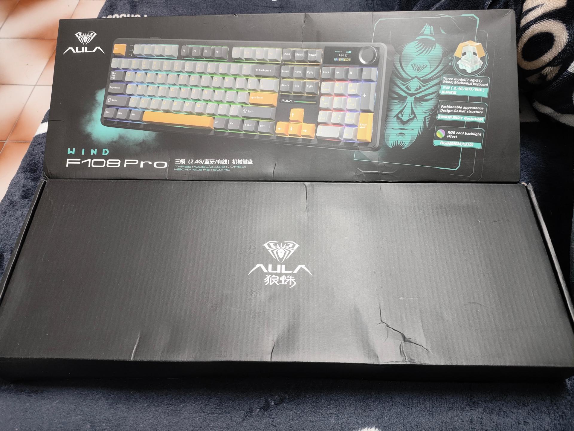 【心得】非專業開箱文 狼蛛AULA F108pro -朱顏黛(風靈軸) @電腦應用綜合討論 哈啦板 - 巴哈姆特