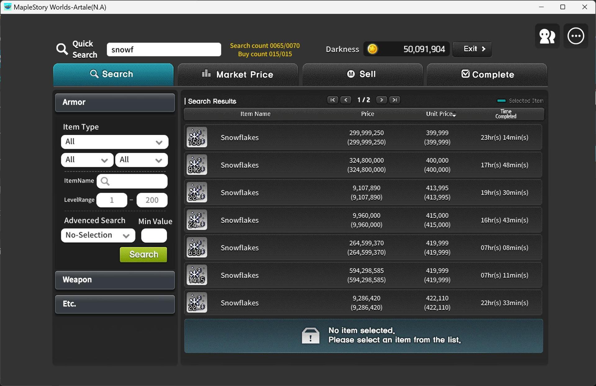【心得】NA服Artale當前雪花&傳送石價格供參 @MapleStory Worlds 哈啦板 - 巴哈姆特