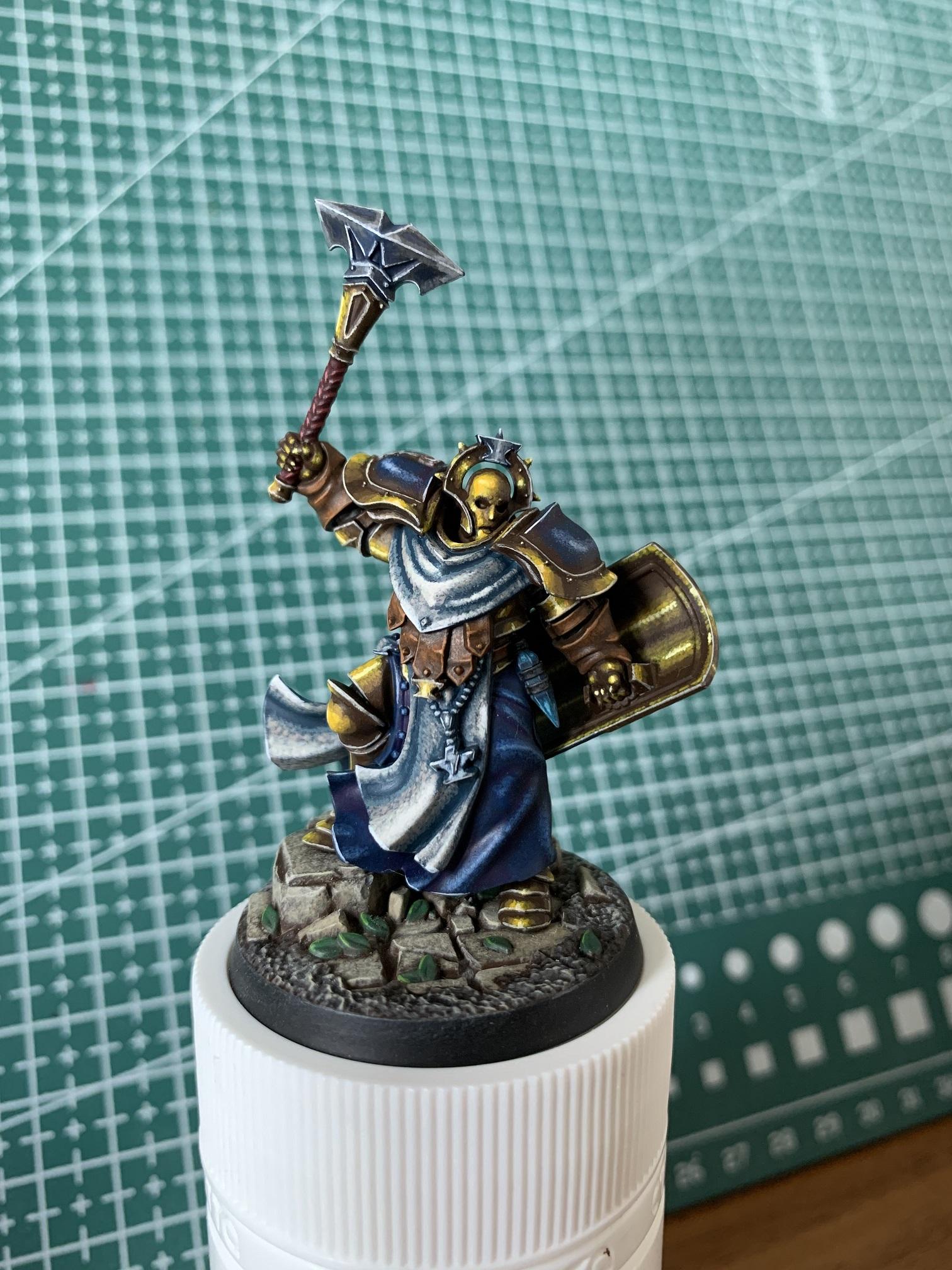 【作品分享】 Warhammer AOS Stormcast Eternals Sequitor 贈品版 with grim dark @模型 ...