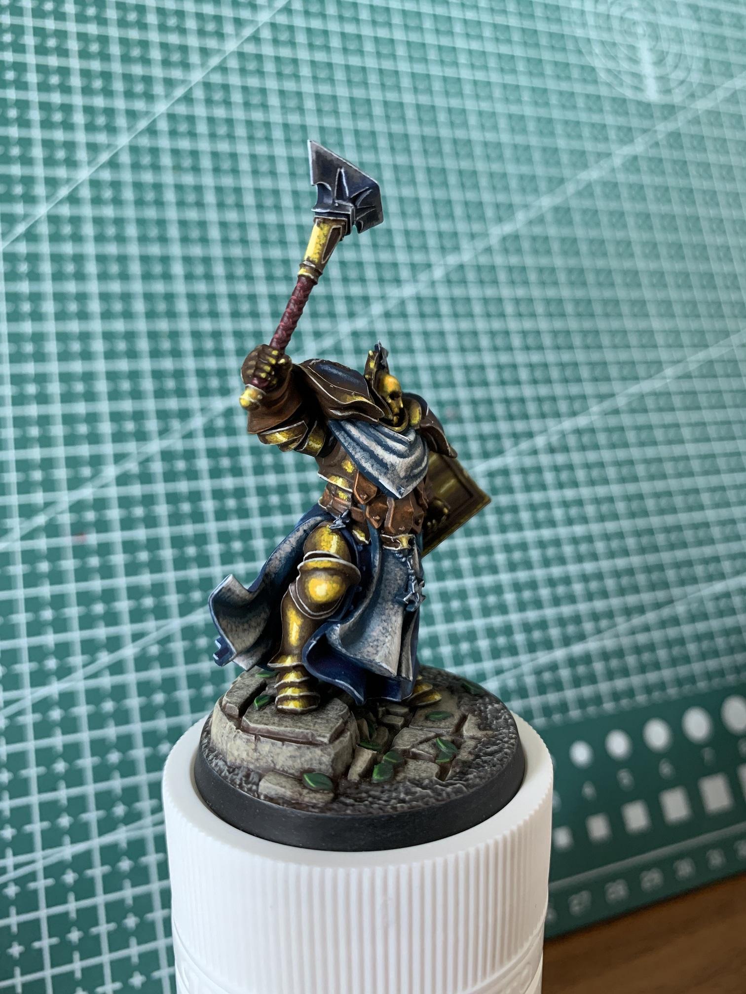 【作品分享】 Warhammer AOS Stormcast Eternals Sequitor 贈品版 with grim dark @模型 ...