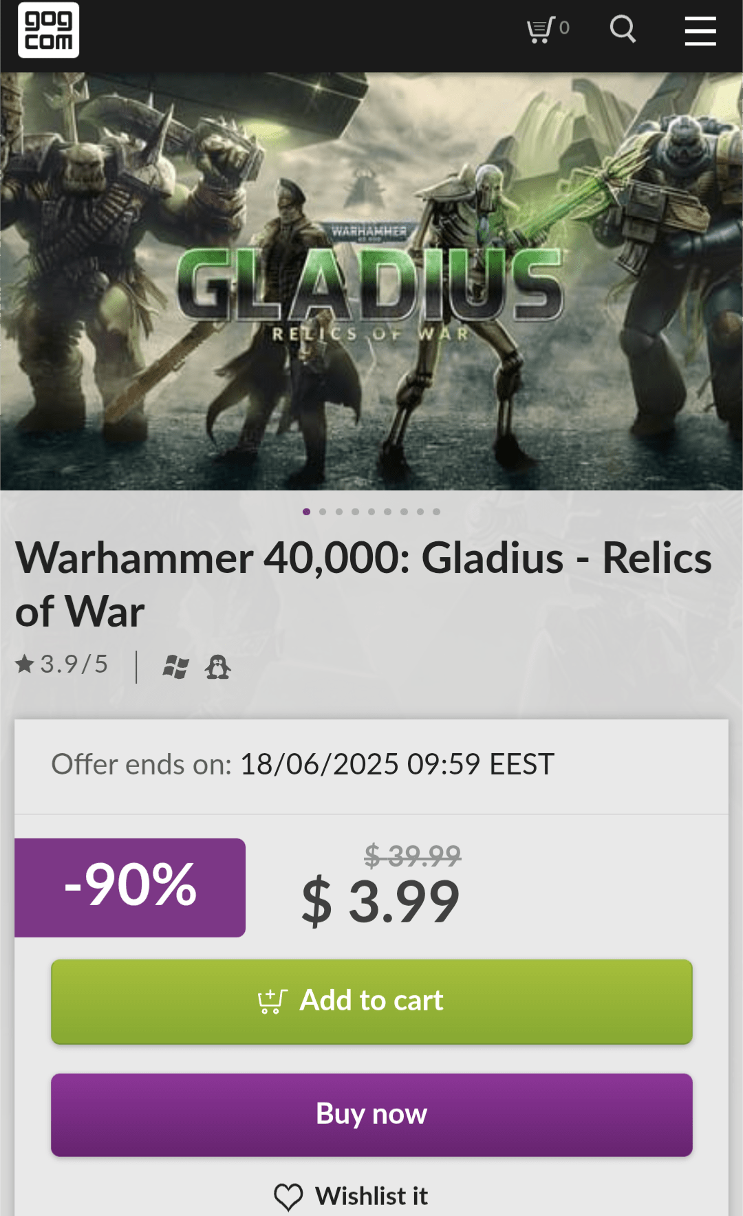 【情報】GOG 商店限時免費領取 《戰鎚40K：格雷迪厄斯 戰爭聖器》(已結束) @Steam 綜合討論板 哈啦板 - 巴哈姆特