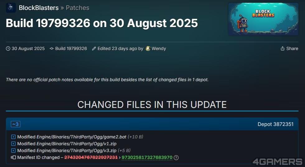 【情報】免費遊戲《BlockBlasters》藏惡意程式！癌末實況主募款遭竊，Steam 緊急下架 @Steam 綜合討論板 哈啦板 - 巴哈姆特