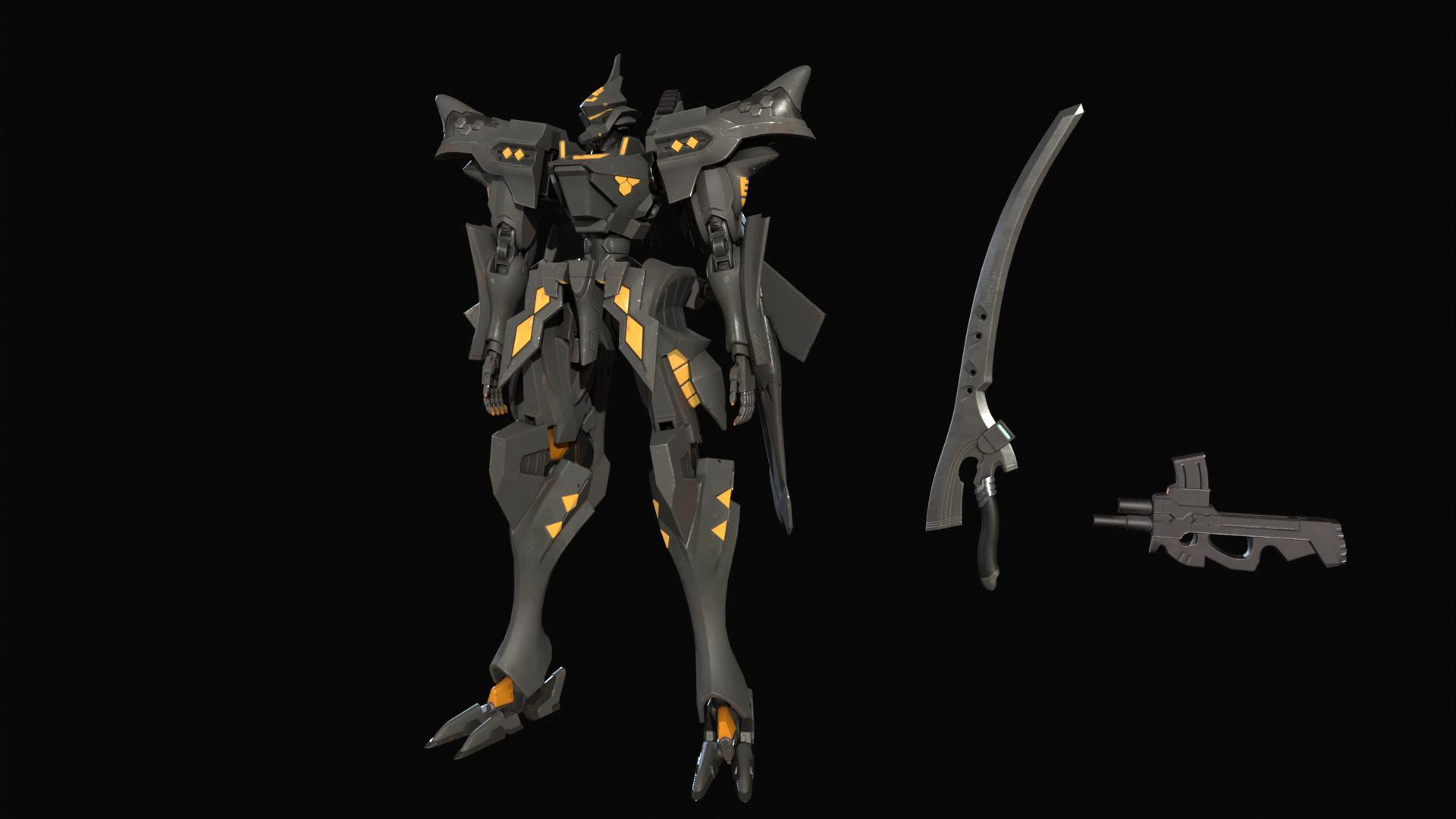 【心得】3d模型 武御雷type-00c @繪畫與影像技術交流 哈啦板 - 巴哈姆特